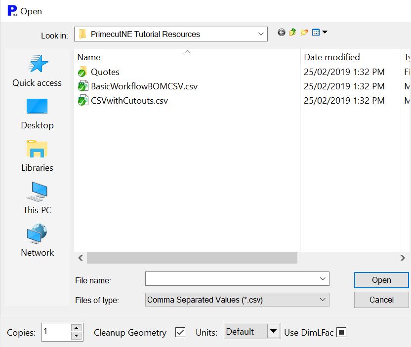 Tutorials Editing Tutorials Exporting And Importing A Bill Of 3220